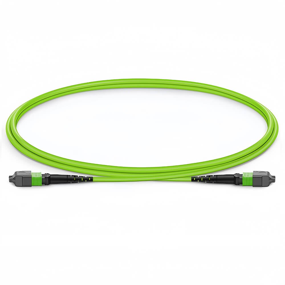 MTP-12 OM5 Jumper 12 Fibers, Type B, Lime Green OFNP ABPTEL